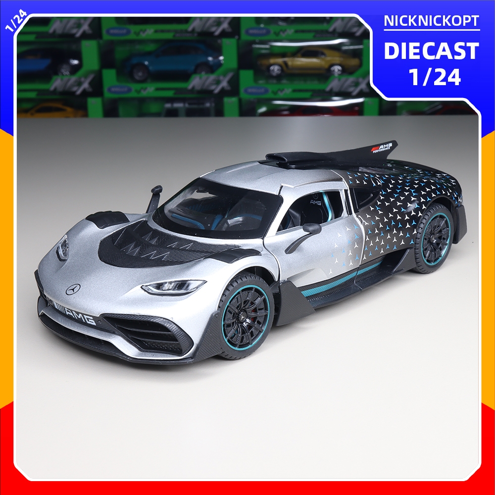 Jual Miniatur Mobil 1:24 Benz ONE Street car version silver Diecast ...