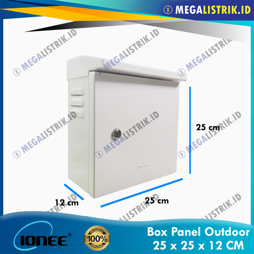 Jual IONEE BOX PANEL OUTDOOR 25 X 25 X 12 KUNCI PUTAR / KOTAK KABINET ...