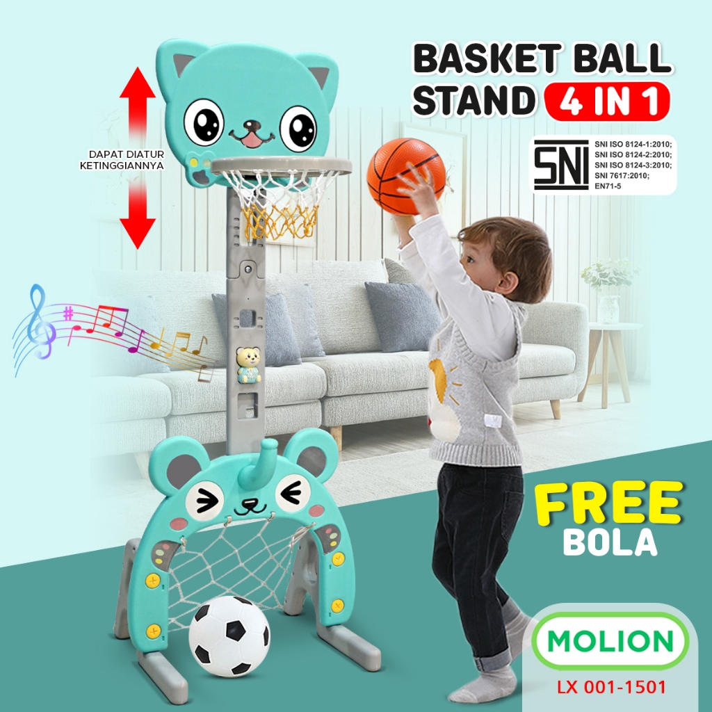 Jual MOLION SNI Mainan Ring Basket Anak 4in1 Tiang Basket Anak ...
