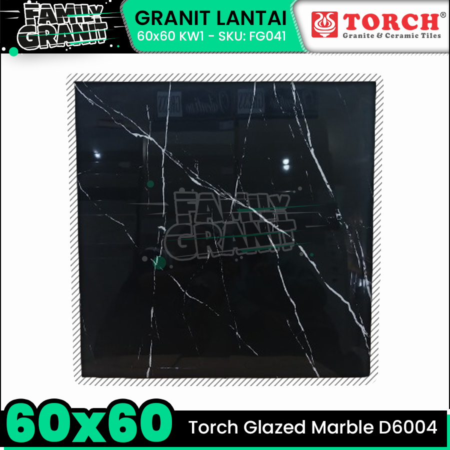 Jual Granit 60x60 Hitam Lantai Motif Marmer Torch Marble D6004 Glossy ...