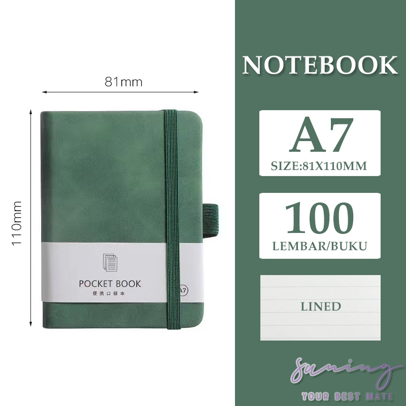 Jual Notebook mini pocket A7/A6/A5 Buku catatan kecil Book aesthetic ...