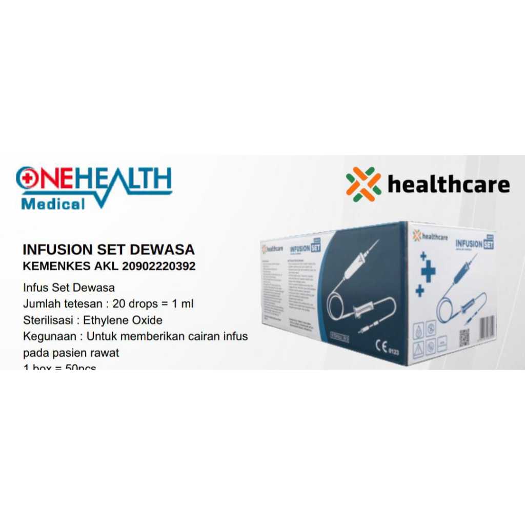 Jual infuset satuan SATUAN / Selang Infus set / Infusion set dewasa ...
