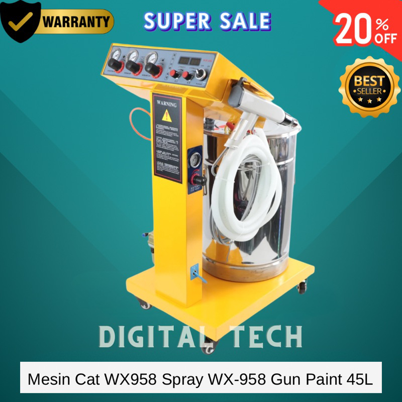 Jual mesin powder coating machine mesin cat bubuk 45L | Shopee Indonesia