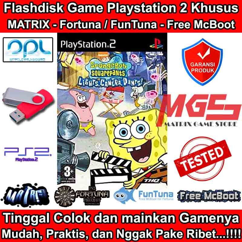 Jual Flashdisk Game PS2 PS 2 SpongeBob SquarePants - Lights, Camera ...