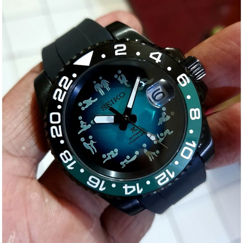 Jual seiko mod sprite special edition nh35 movement | Shopee Indonesia