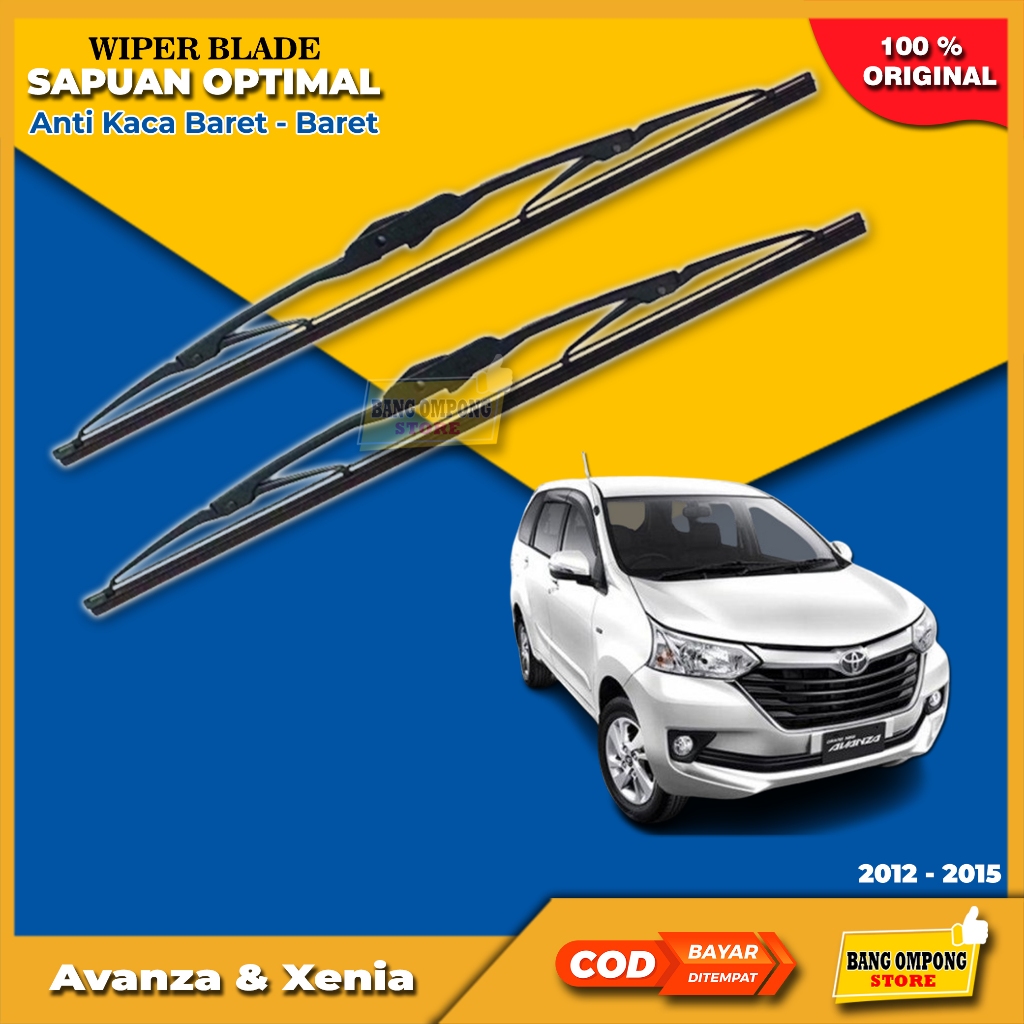 Jual Wiper Blade Mobil Toyota All New Avanza Daihatsu Xenia 2 Pcs 2012 2013 2014 2015 | Shopee ...