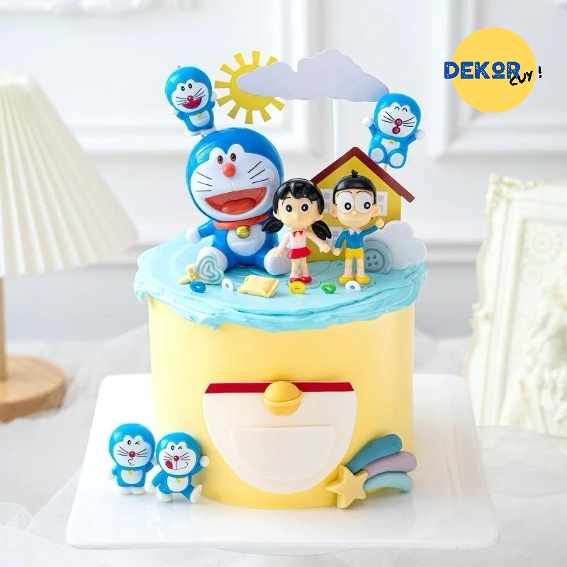 Jual FIGURE DORAEMON / cake topper ulang tahun akrilik / tusukan kue ...