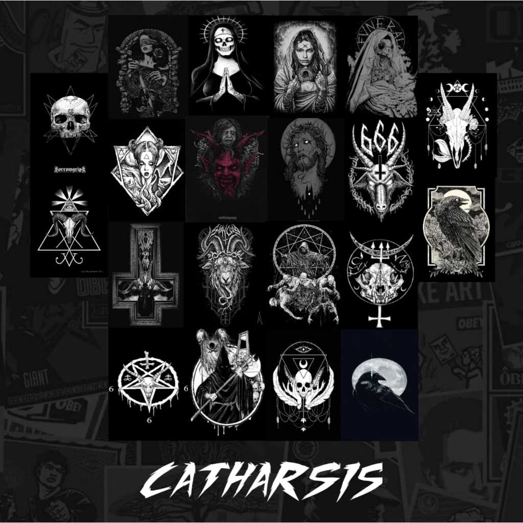 Jual [ 20 PCS ] Poster Satanis Catharsis Aesthetic Vintage | Dekorasi ...