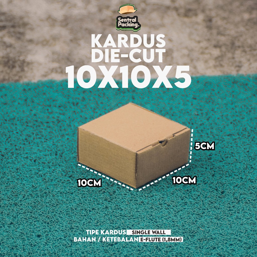 Jual Kardus Die-Cut Polos / 10x10x5 / Kardus Packaging / Kardus ...