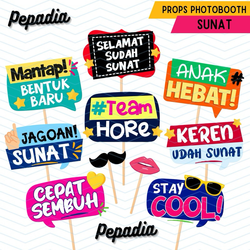 Jual PROPS PHOTOBOOTH SUNAT SUNATAN KHITAN KHITANAN | Shopee Indonesia