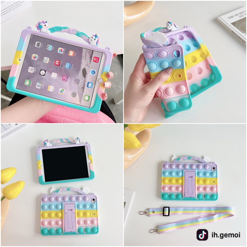 Jual Soft Case Pop it Unicorn Handle + Bonus Tali Samsung Galaxy Tab S7 ...