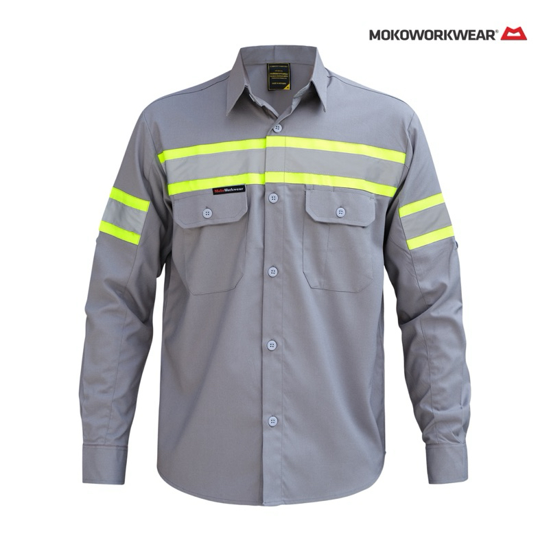 Jual WEARPACK SAFETY AIRFLOW MOKOWORKWEAR GREY | Shopee Indonesia