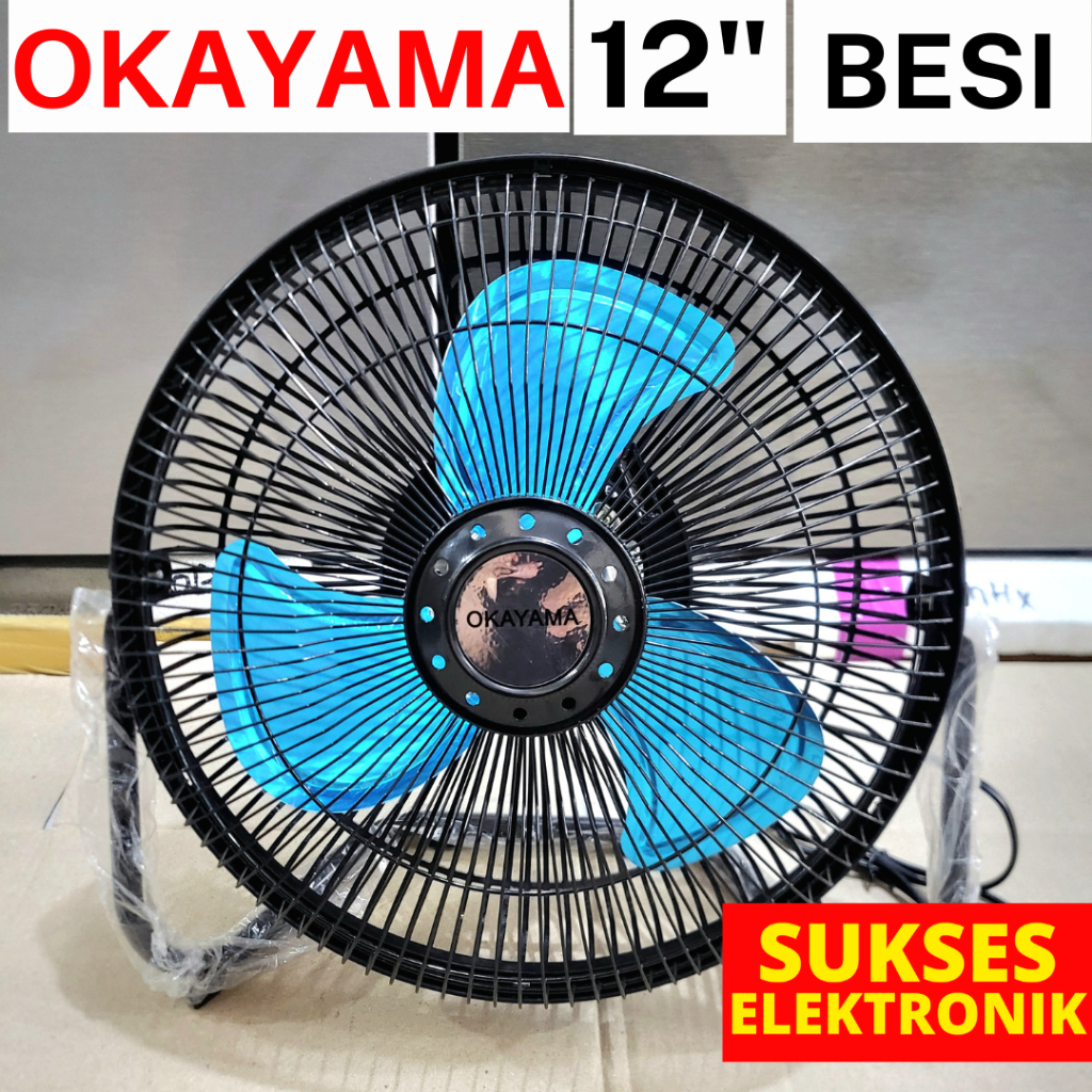 Jual KIPAS ANGIN DUDUK OKAYAMA BESI 12 IN / 12 INCH / 12IN | Shopee ...