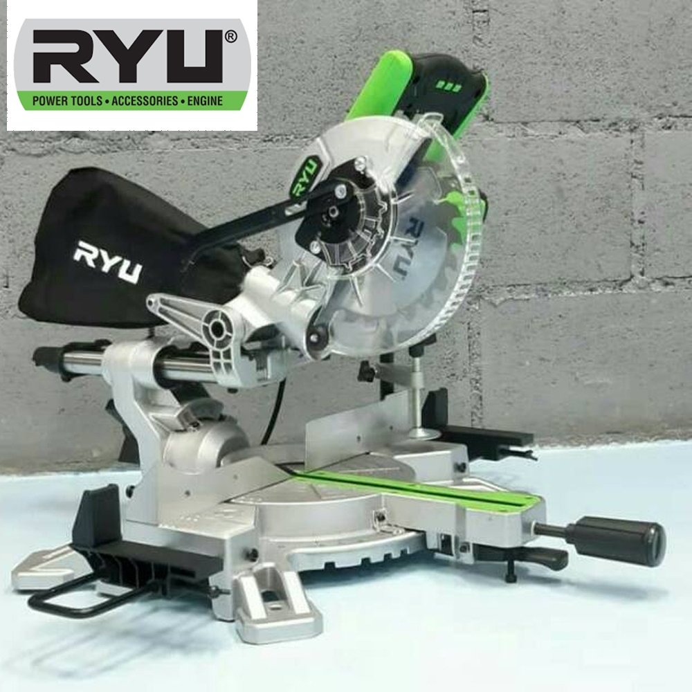 Jual RYU Mitre Saw Sliding 7 Inch RMS185-1 Gergaji Bulat Potong Kayu ...