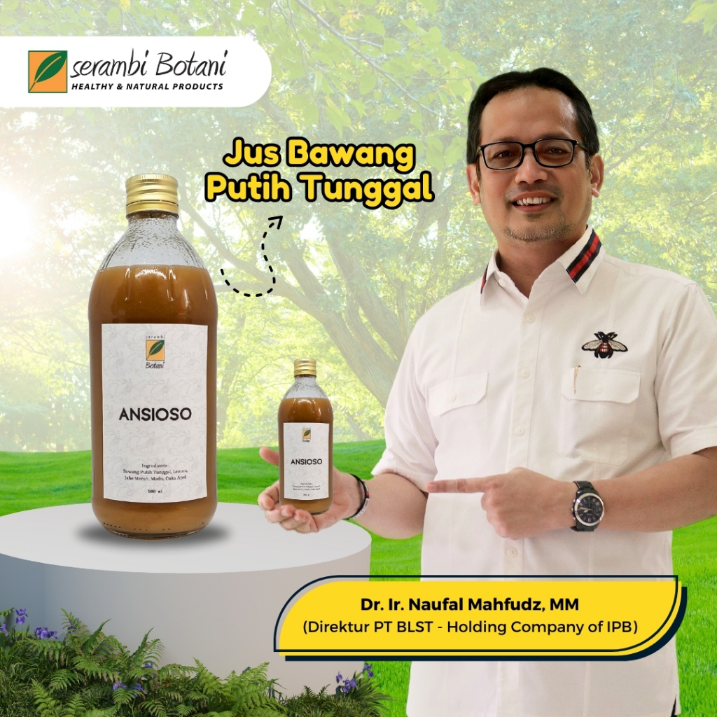 Jual Jus Bawang Putih Tunggal Cuka Apel Jahe Merah Lemon ANSIOSO 500ml ...