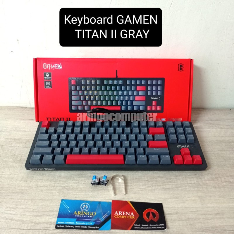 Jual Keyboard GAMEN TITAN II GRAY | Shopee Indonesia