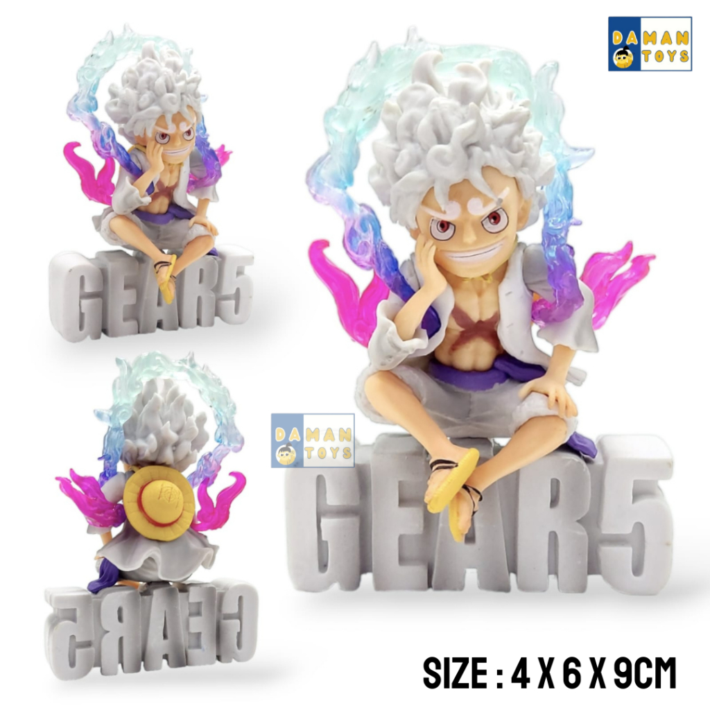 Jual One Piece Luffy Nika Sitting One Piece Action Figure Statue ...