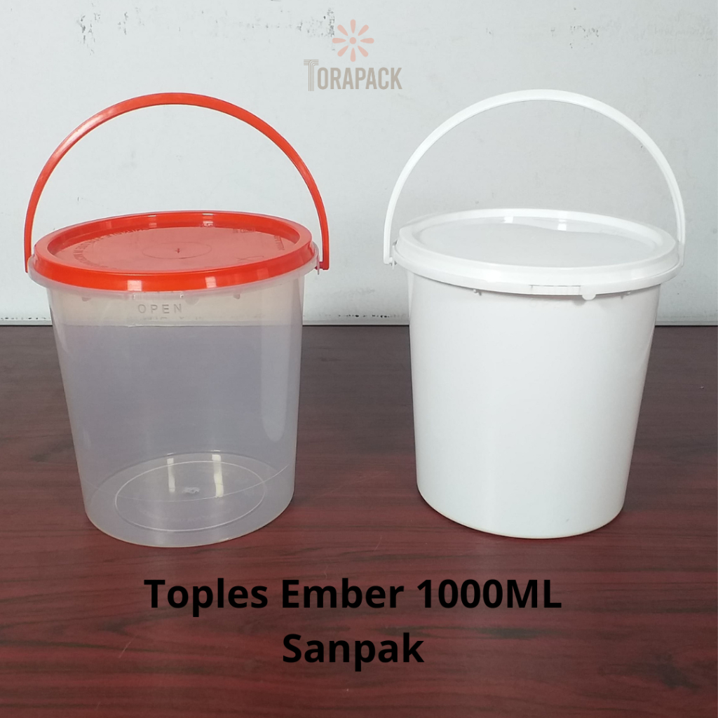 Jual Bucket Thinwall Plastik Sanpak 1000ml - Food Pail, Basket, Toples ...