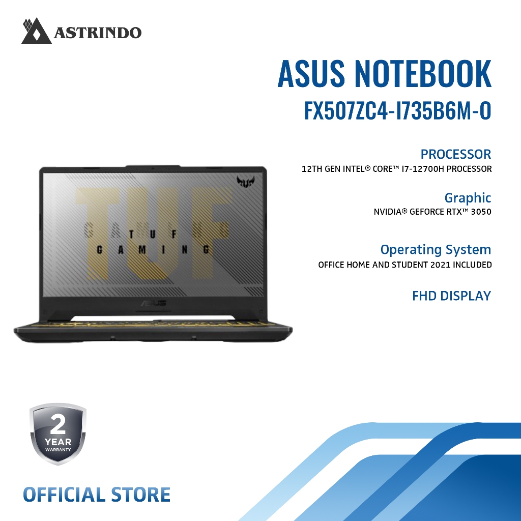 Jual Asus Tuf Gaming F15 FX507ZC4 i7-12700H RTX3050 16GB 512GB Mecha ...