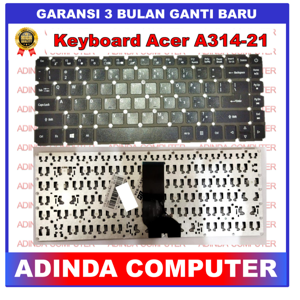 Jual Keyboard Acer Aspire 3 A314-21 A314 A314-31 A314-32 A514 A514-52 A514-53 | Shopee Indonesia