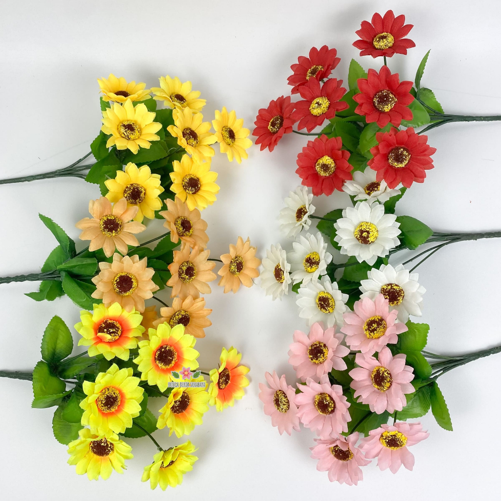 Jual Matahari kecil X7 Artificial (satuan) Bunga Artificial / Bunga ...