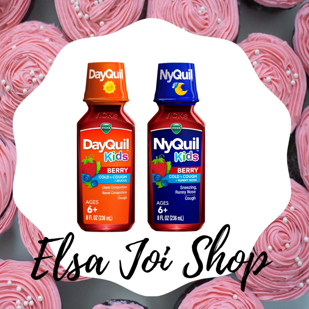 Jual Vicks DayQuil NyQuil Kids Cold & Cough Berry Flavor - 236 Ml ...