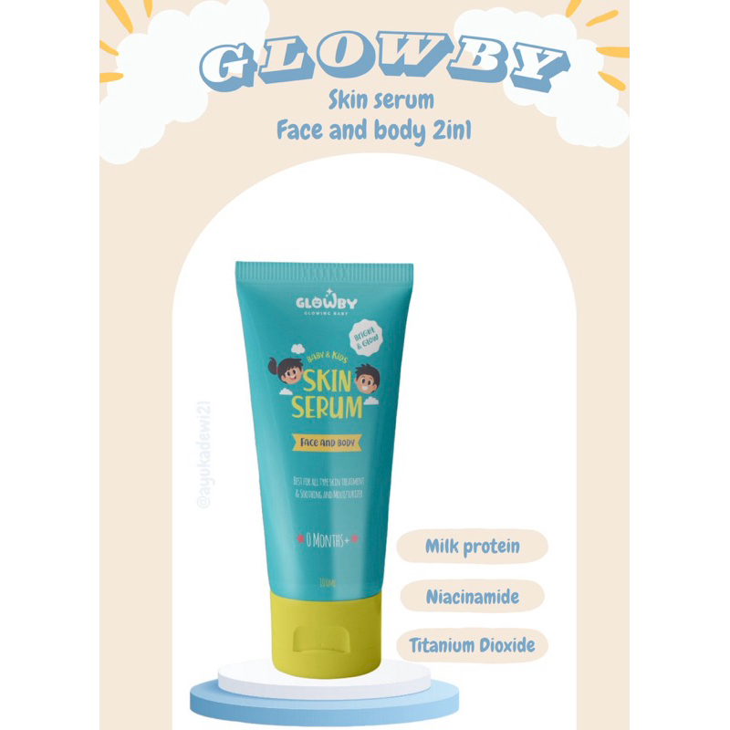 Jual GLOWBY SKIN SERUM FACE AND BODY PENCERAH KULIT ANAK (100ml ...