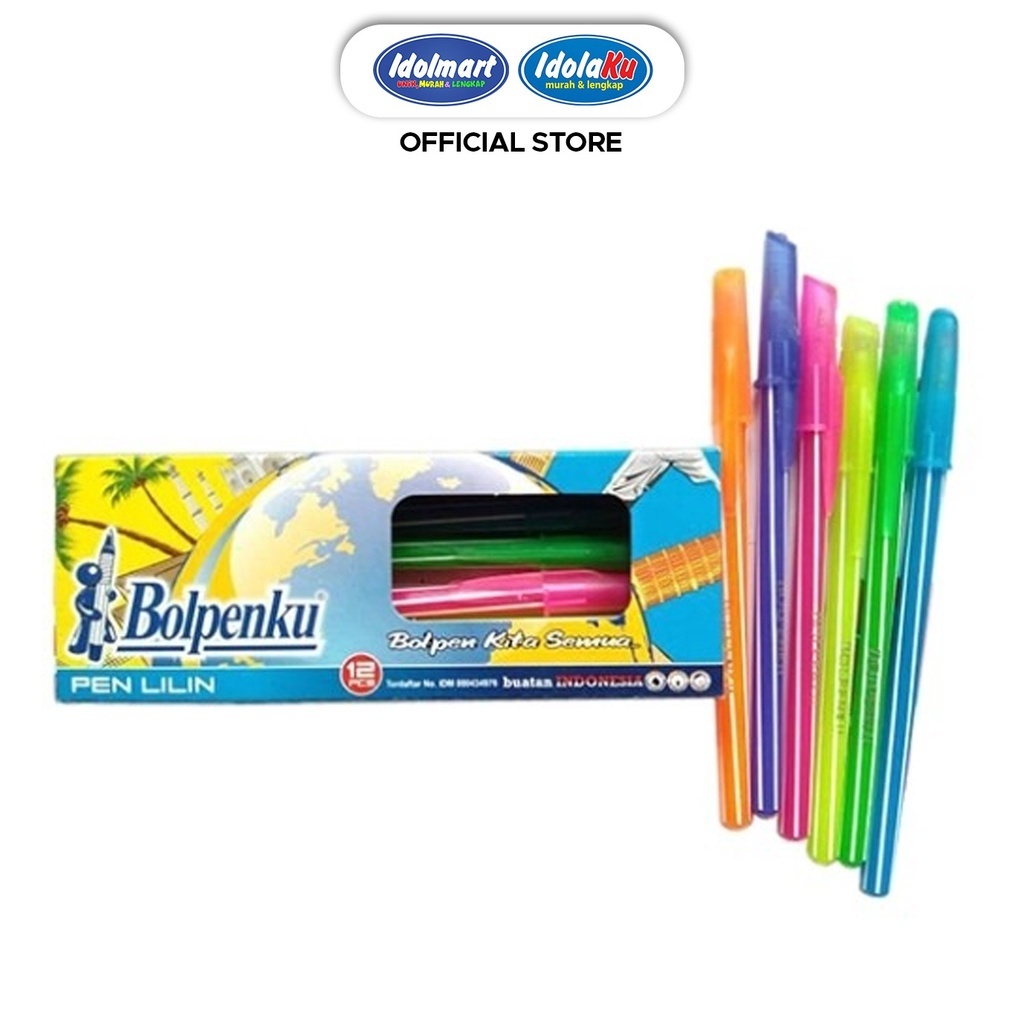 Jual IDOLMART Pen Lilin Bolpenku /Bolpoin/isi 12 pcs | Shopee Indonesia
