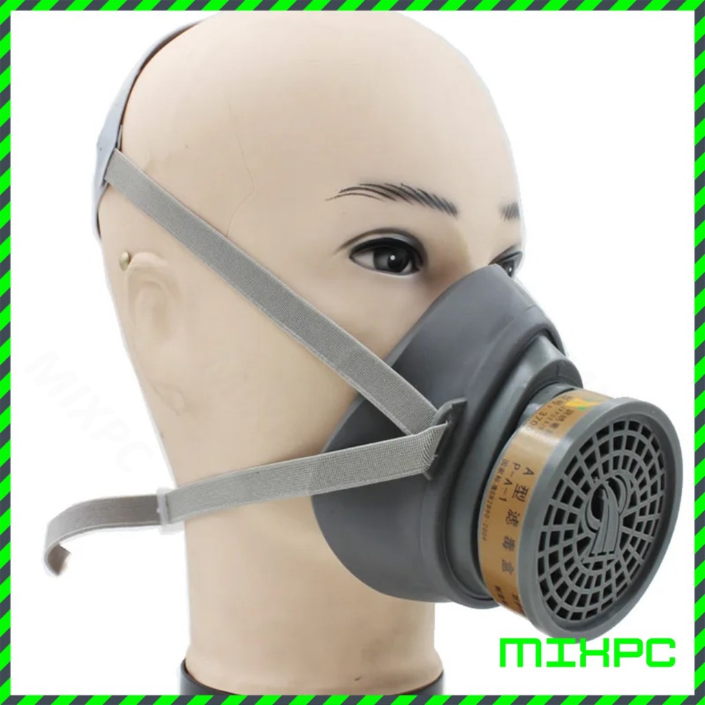 Jual Masker Gas Respirator Half Face Anti Dust Industrial Mask ...
