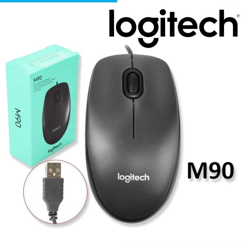 Jual MOUSE USB M90 LOGITECH KABEL | Shopee Indonesia