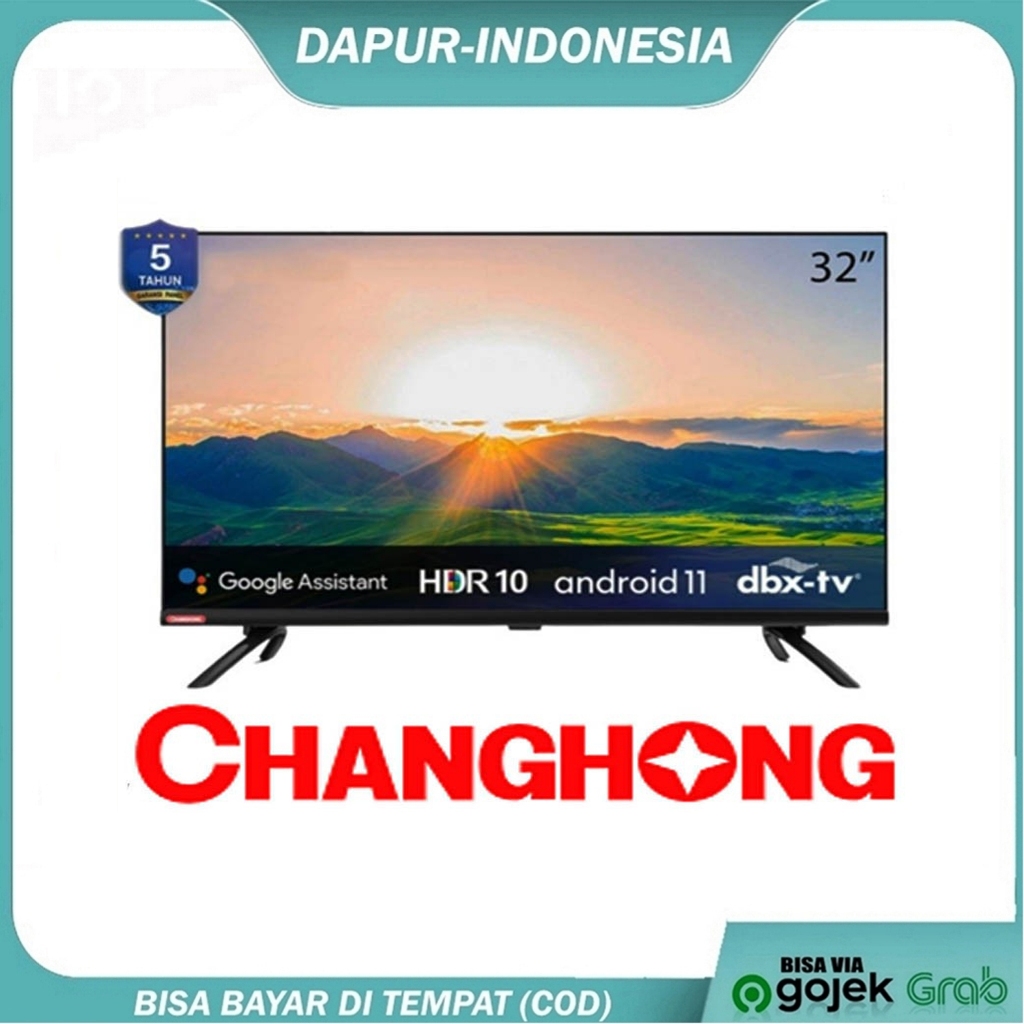 Jual Android Tv Changhong/Smart Tv Led Tv Changhong L32h7 - Layar 32 Inch | Shopee Indonesia