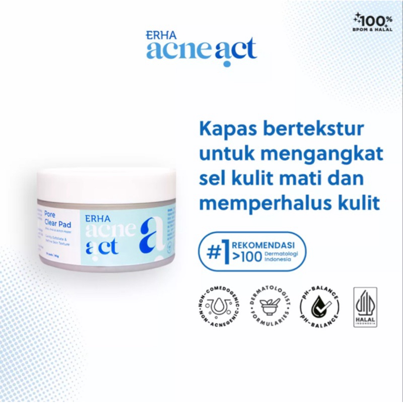 Jual ERHA Acne Act Pore Clear Pad | Shopee Indonesia
