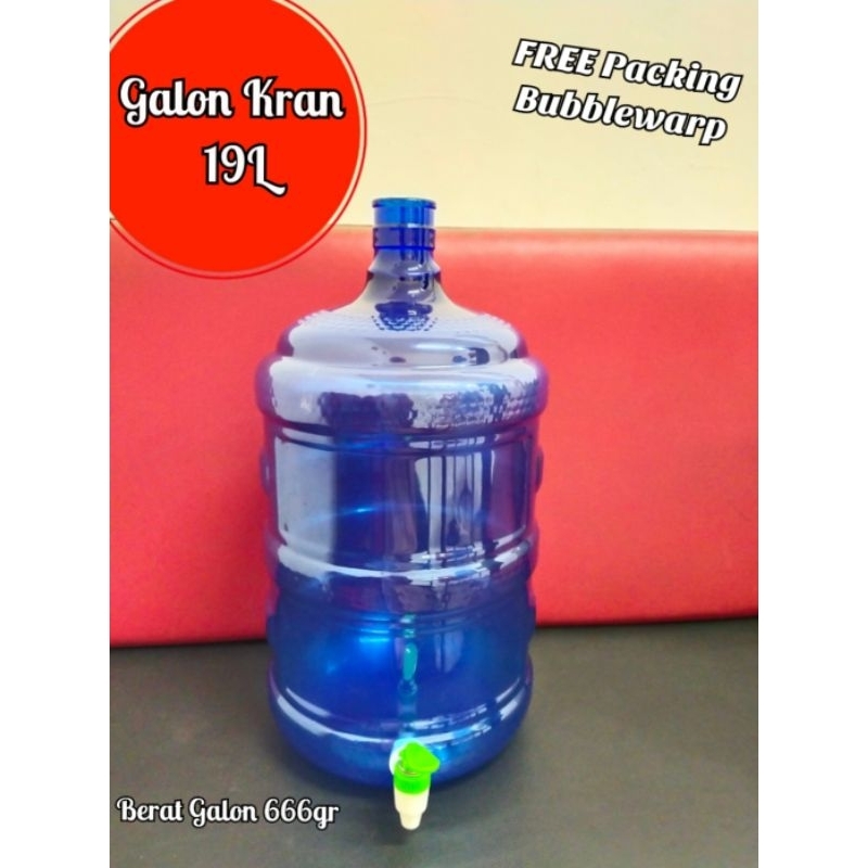 Jual Galon 19L Kran Free Bubblewarp | Shopee Indonesia