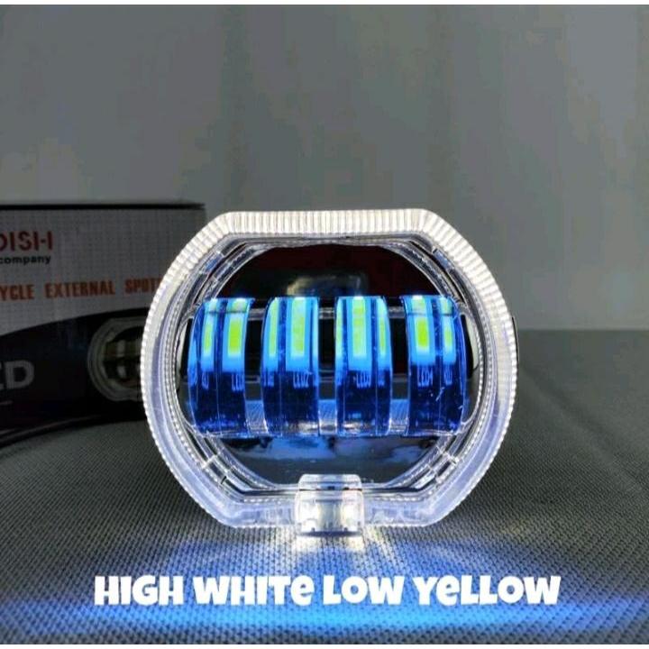 Jual LAMPU BILED DAMEKER PROJI 4 LED 8D SET KIPAS 4,5 INC MERK SPORT ...