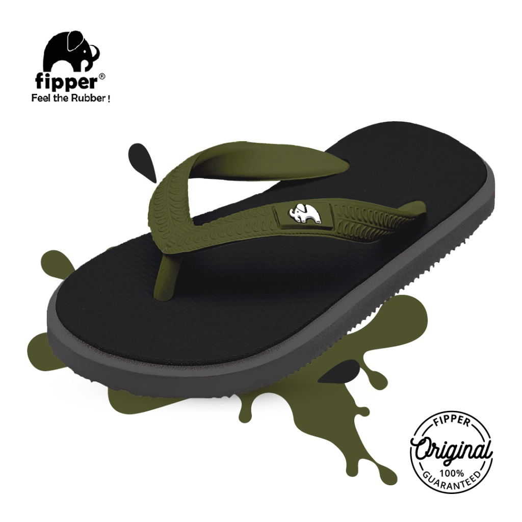 Jual Fipper Kids Black / Grey Dark / Green Army | Shopee Indonesia