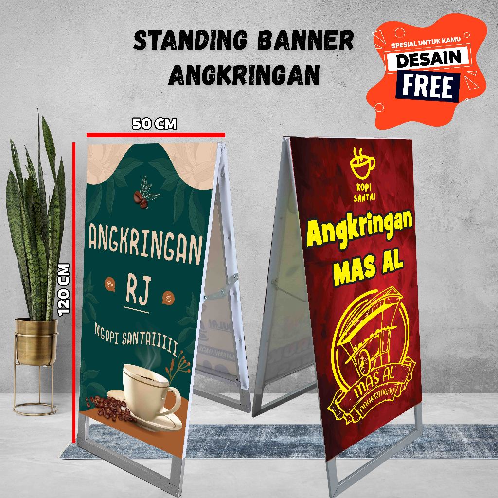 Jual Standing Banner A angkringan | standing banner portable angkringan ...