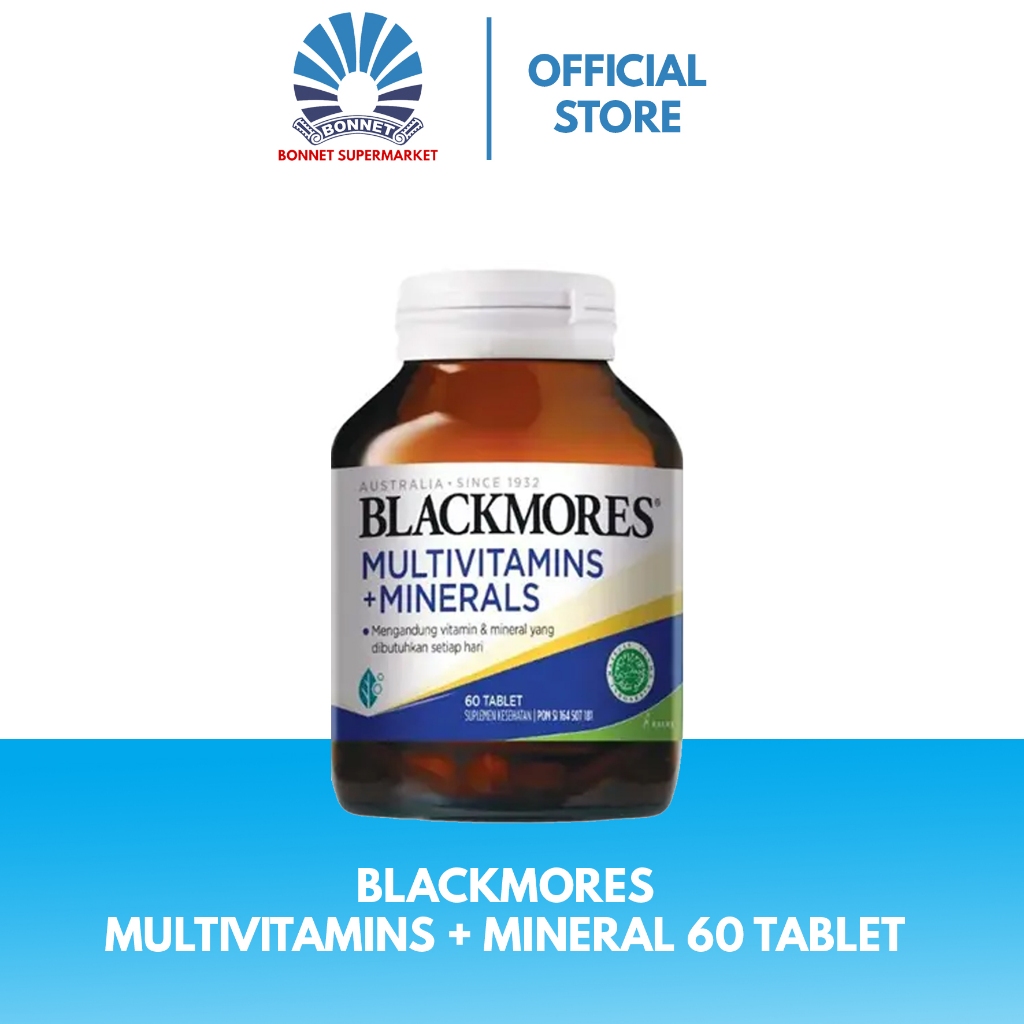 Jual Blackmores Multivitamins + Minerals 60 Tablets 93566483 | Shopee Indonesia