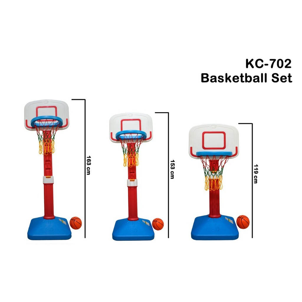 Jual Labeille KC 702 Basketball Tiang Ring Basket Anak + Bola Basket ...