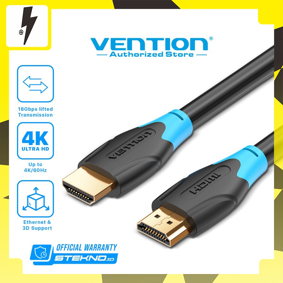 Jual Kabel HDMI Vention 4K UHD AACBF 1M 1 Meter | Shopee Indonesia