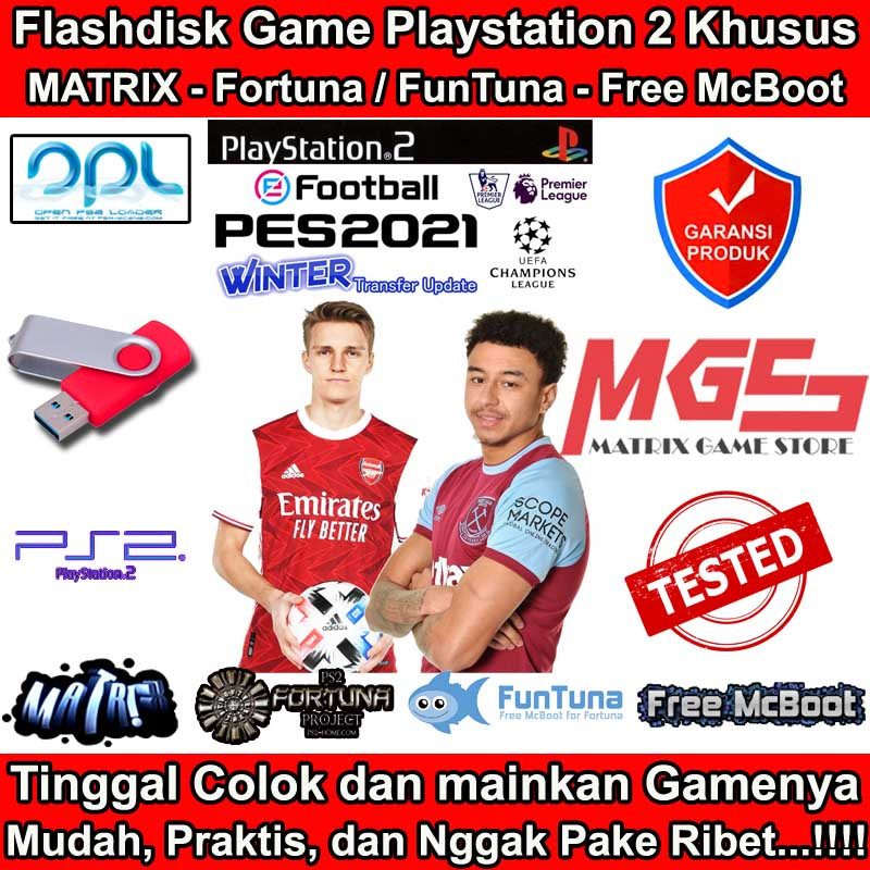 Jual Flashdisk Game PS2 PS 2 PES 2021 Winter Transfer Final English ...
