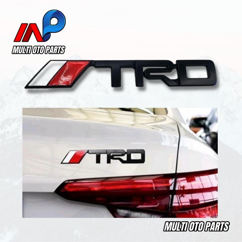 Jual TRD Sticker Emblem Metal 3D stiker Mobil Toyota Racing Development ...