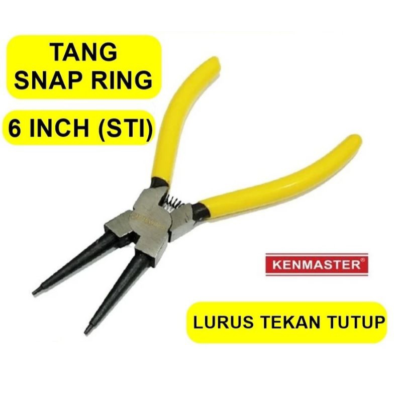 Jual KENMASTER TANG SNAP RING 6 INCH TANG CIRCLIP LURUS TEKAN TUTUP ...