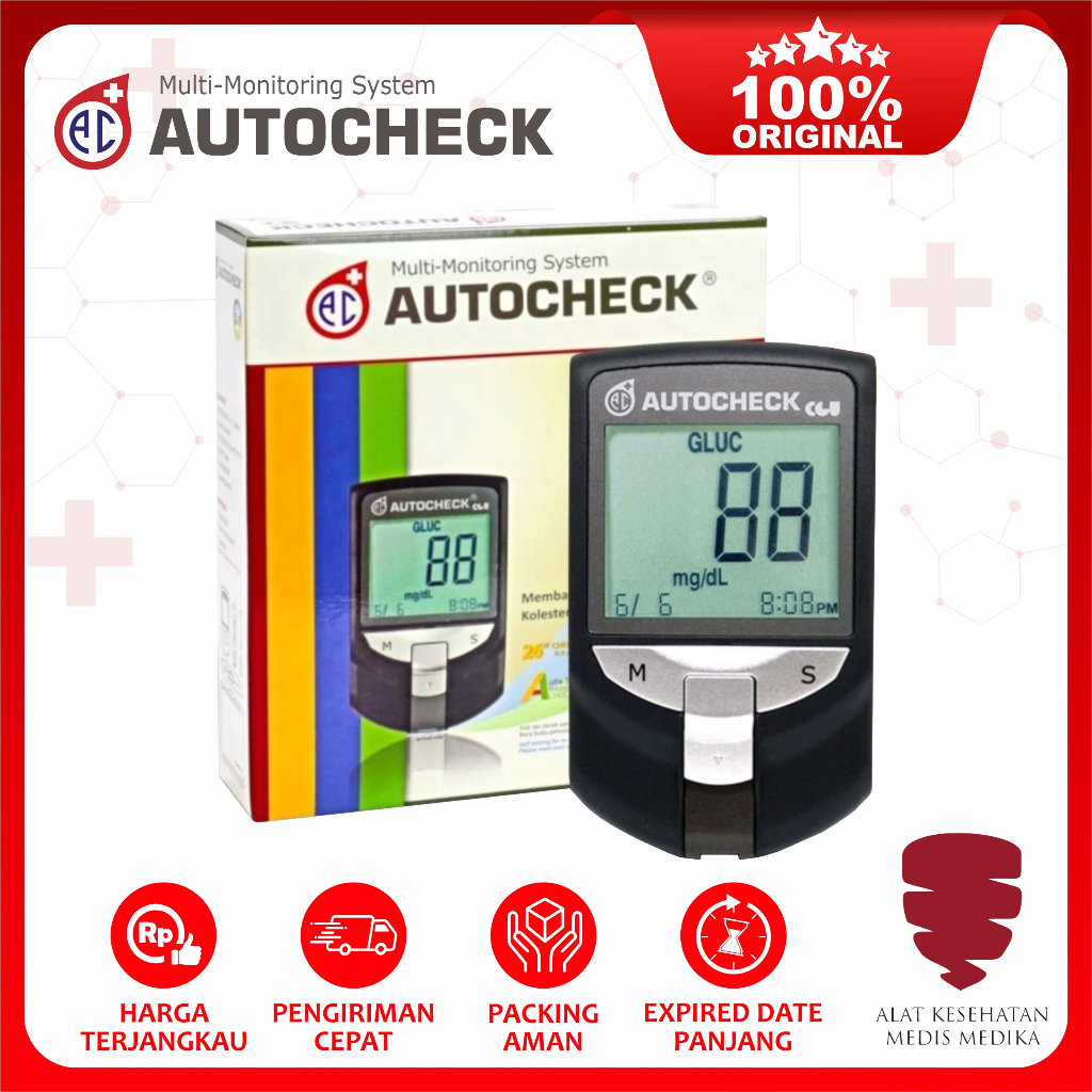 Jual Autocheck GCU Alat Multi-monitoring Cek Gula Kolesterol Asam Urat ...
