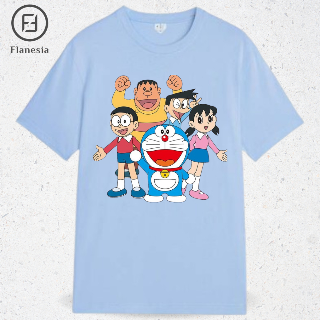 Jual Kaos Doraemon Family Dewasa Lengan Pendek / Tshirt Kaos Wanita ...