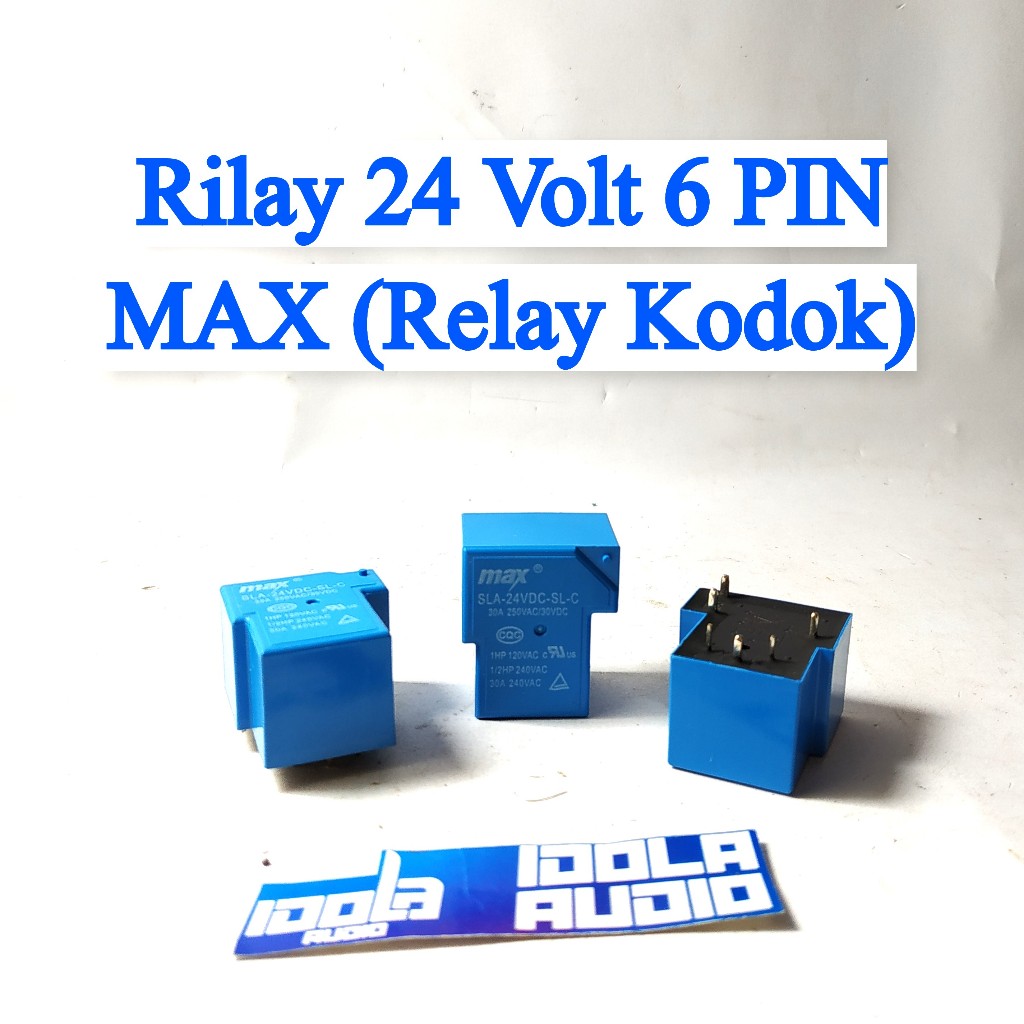 Jual Rilay 24 Volt 6 PIN MAX (Relay Kodok SLA 24V DC 6 Kaki) | Shopee Indonesia