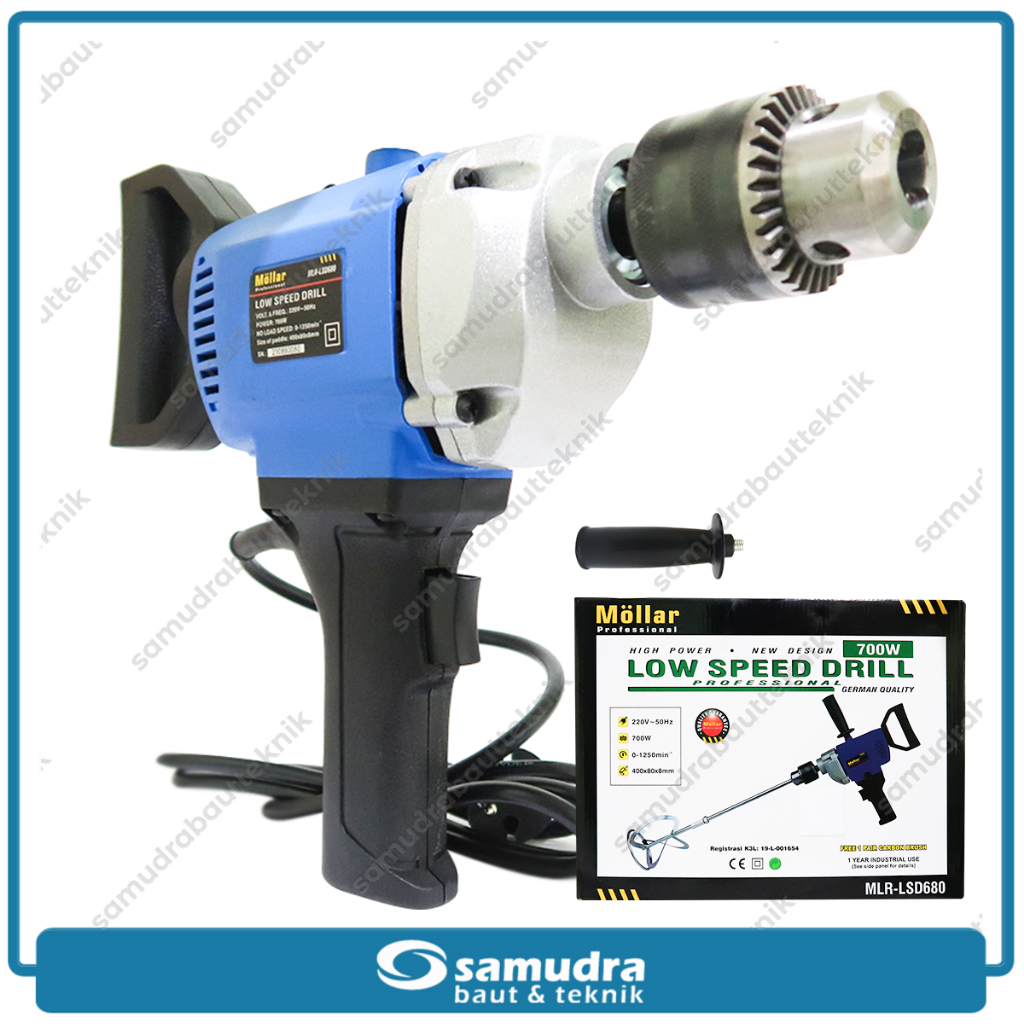 Jual Mesin Bor MOLLAR Pengaduk Cat Semen Mixer Drill Electric ...