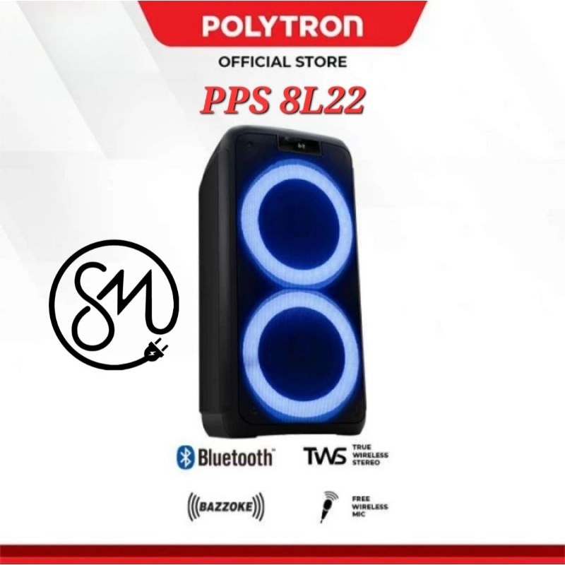 Jual Speaker Polytron Party box PPS 8L22 Portable Bluetooth PPS8L22 ...