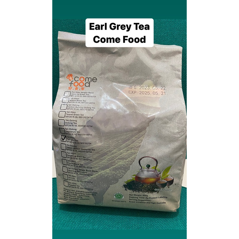 Jual Earl Grey Tea Come Food 600gr | Shopee Indonesia