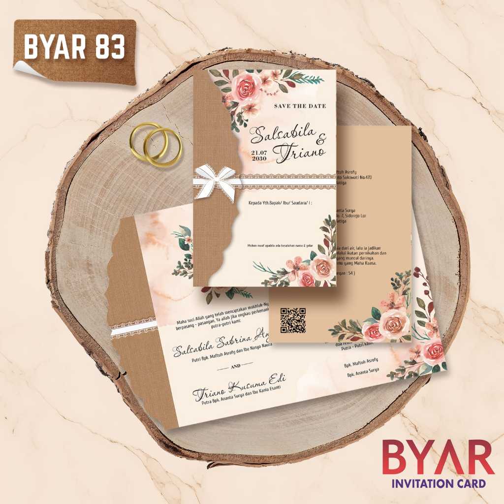 Jual Byar 83 Cetak Kertas Undangan Pernikahan atau Undangan Nikah Siap ...