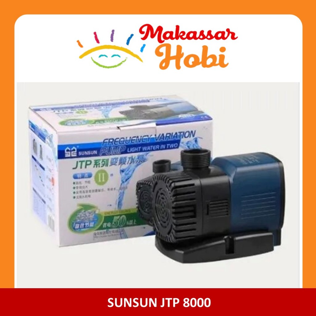 Jual Sunsun JTP 8000 Pompa Celup Aquarium Kolam Ikan Hemat Listrik Energi | Shopee Indonesia